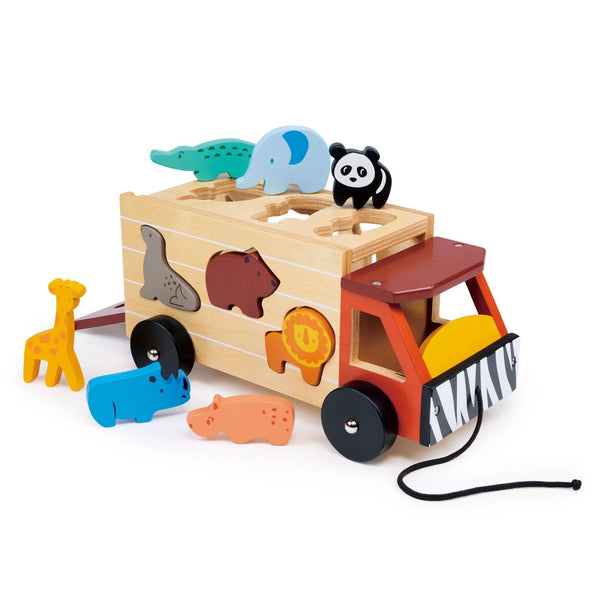 Safari Shape Sorting Truck - Monkey Kids